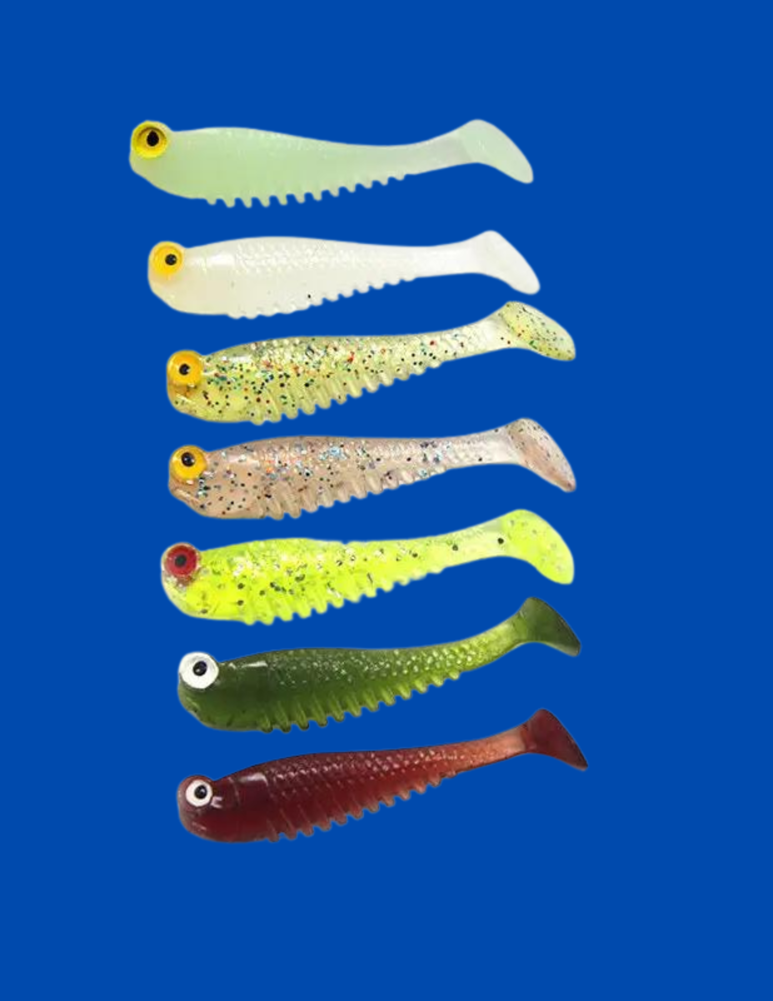 10 PIECE SET OF MOJO GUPPY MINNOWS – MOJO TACKLE CO